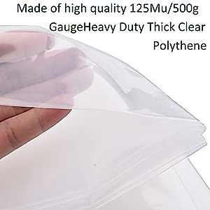 EWONICE Farm Clear Greenhouse Plastic Film Sheeting Cover, 6 mil UV Resistant Polyethylene Film, Hoop House Garden Green House Plant Cover Sheeting (6.5 ft x 19.7 ft)