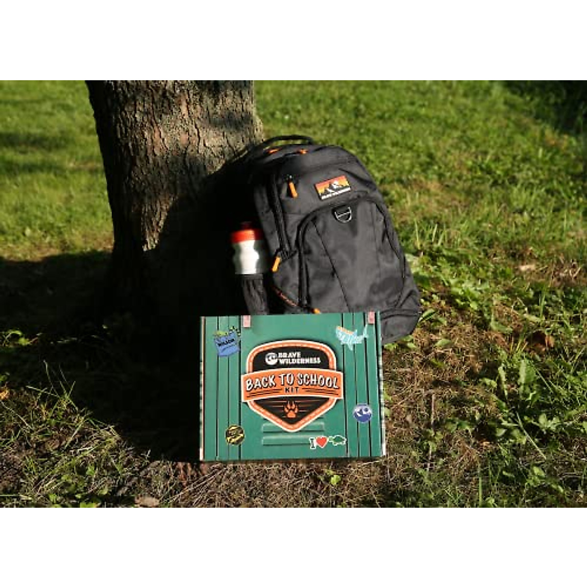 Brave Wilderness Durable Outdoor Capable Backpack made with a Ballistic Nylon Shell and Six Pockets by Coyote Peterson (Black)