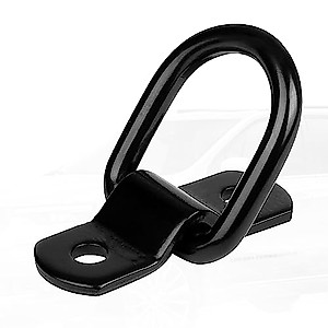 neynavy Pack-4 Multifunctional D-Ring Pull Ring, Load 2204.62 lbs Cargo Trailer Anchor Hook, Garage Workshop Wall Hook, Widely Used for Trucks, Pickups, Kayaks, Campers, Vans (Black)