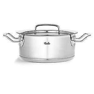 Fissler Original-Profi Collection Stainless Steel 2.7 Quart Rondeau with Metal Lid
