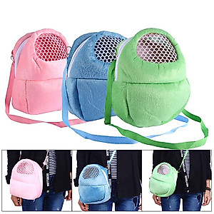 Ferret Carrier Bag,Ferret Sling Carrier Pet Carrier Bag Hamster Rat Cat Rabbit Pet Sling Carrier Backpack Hedgehog Chinchilla Ferret Slee Outdoor Traveling Bag Handbags Backpack(Green)
