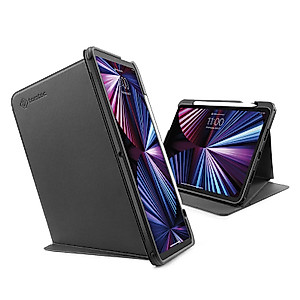 tomtoc Vertical Case for iPad Pro 11-inch 4th/3rd Gen 2021-2022, Slim Protective Anti-Bend Case with Magnetic Stand for 3 Use Modes, Support Wireless iPad Pencil Charging, Black