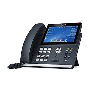 Yealink SIP-T48U IP Phone [5 Pack] 7-Inch Color Touch Screen Display, 16 Lines. Dual USB Ports, Dual-Port Gigabit Ethernet, PoE, Power Adapter Not Included (SIP-T48U)