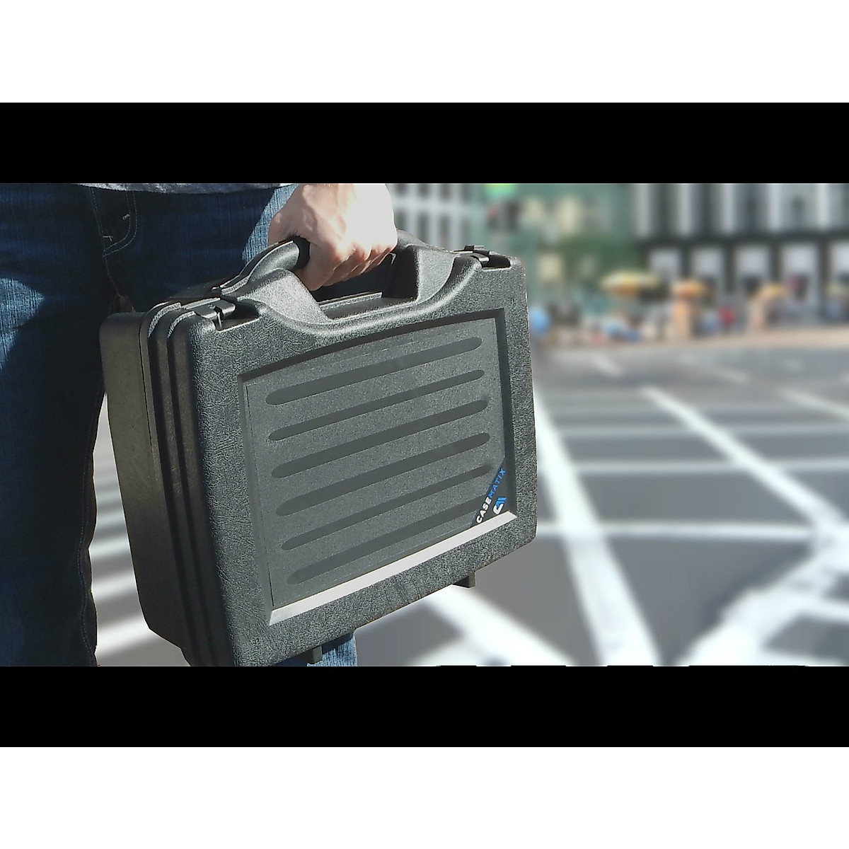 Casematix Studiocase Travel Studio Hard Case Compatible with Alesis Sr18 or Sr16 Drum Machines, 25 Key Mini Akai Professional Mpk Midi or IK iRig Keys 2 Mini and Accessories in Customizable Foam