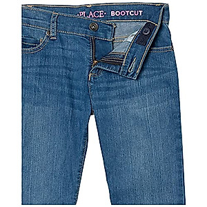 The Children's Place girls Basic Bootcut Jeans, Md Lara Wash Single, 10 US