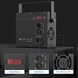 Disco Light Party Light, Missyee DJ Lights 4 in 1 with Disco Ball, LED Pattern Lights, Strobe Light, Sound Activated Stage Lights Compatible with DMX Control for Home Dance Wedding Event Party