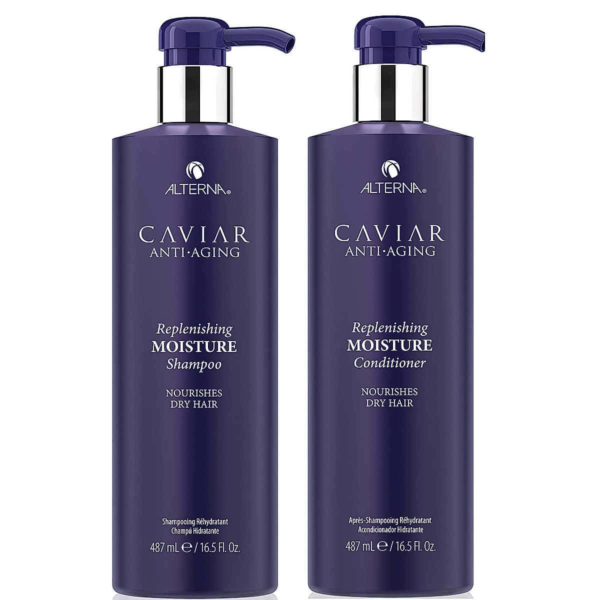 Alterna Caviar Anti-Aging Replenishing Moisture Shampoo/ Conditioner, 16.5 fl. Oz (Pack of 2)