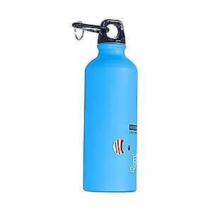 MOTUZP Travel Water Bottle 500ml Water Bottle with Hanging Buckle Aluminum Cartoon Mug Insulated Water Bottle Sport Water Bottle Cafe Supplies Portable Water Bottle (blue elephant)