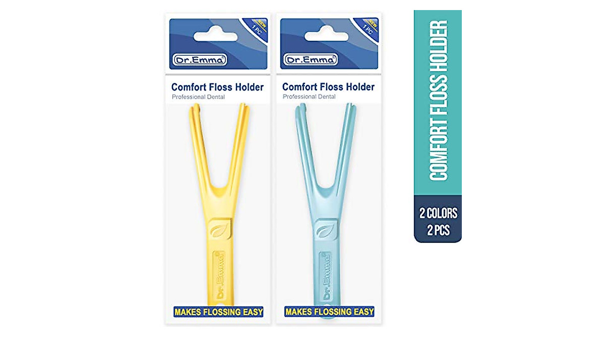 Dr. Emma Dental Floss Holder - Easy One-Handed Flossing Tool