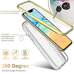 Esdot Compatible with iPhone 11 Pro Max Case with Built-in Screen Protector,with Fashionable Designs for Women Girls,Protective Phone Case for Apple iPhone 11 Pro Max 6.5" Turquoise Pink Marble