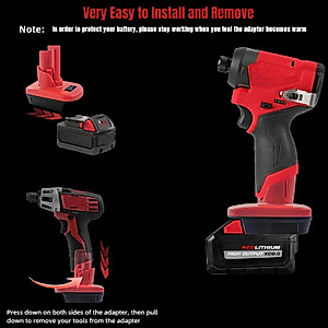 for Milwaukee Battery Adapter (Convert for M18 to for M12 Battery)