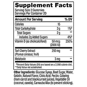 OLLY Muscle Recovery Sleep Gummies, Sleep and Sore Muscle Support, 3mg Melatonin, Tart Cherry, Vitamin D, Berry Flavor - 40 Count