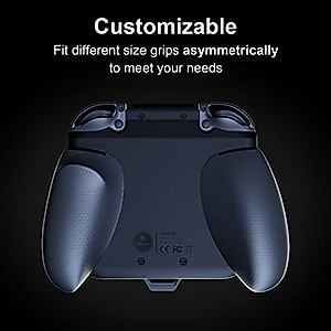 Skull & Co. JoyGrip for Nintendo Switch OLED, OG Switch Joy-Con Controller: Rechargeable Handheld Joystick Remote Control Holder with Interchangeable Grips - OLED White