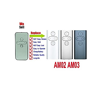 Remote Control for Dyson AM03 AM02 919591-03 9387063 919591-01 Tower Air Multiplier Fan