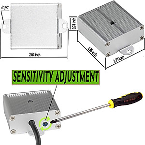 CCTV Microphone Security Microphone Audio Outdoor CCTV Gift RCA Tiny Surveillance Microphone DVR High Sensitive Preamp Amplified Pickup Device Mic External Camera Sound Waterproof Best Metal Case