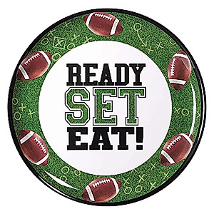 Amscan Go Fight Win Melamine Round Platter 13.5" Multicolor 1 Pc