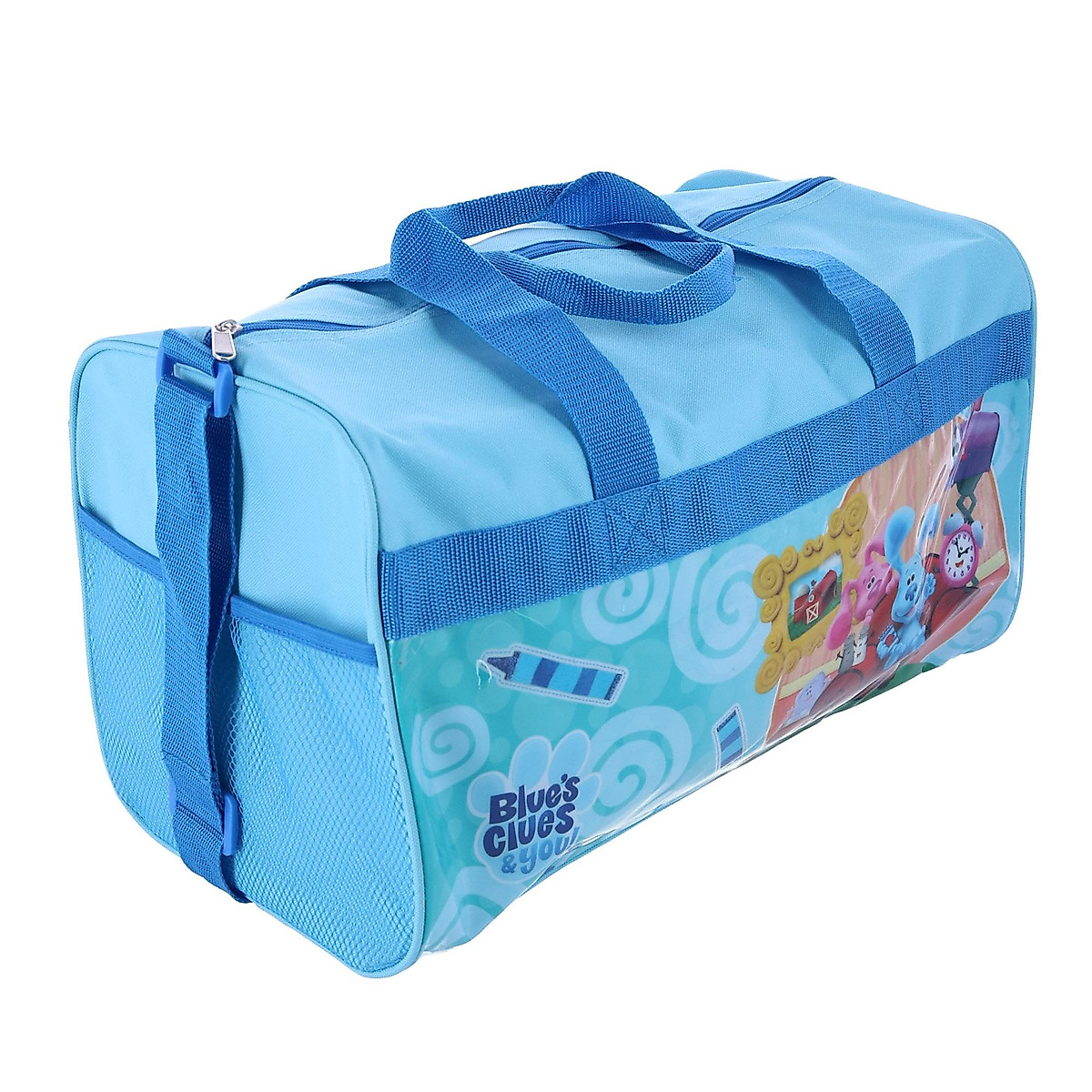 United Pacific Designs BCDUF: Blues Clues 600D Polyester Duffle Bag With Printed Pvc Side Panels