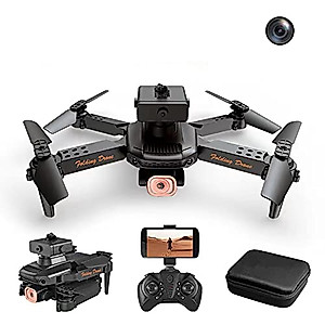 Qiopertar Mini Drone With 1080P Dual HD FPV Camera Remote Control Toys Gifts For Boys Girls With Altitude Hold Headless Mode Start Speed Adjustment Home
