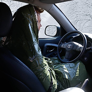 Tact Bivvy® 2.0 HeatEcho® Emergency Sleeping Bag, Compact Ultra Lightweight, Waterproof, Thermal Bivy Cover, Emergency Shelter Survival Kit – w/Stuff Sack, Carabiner, Survival Whistle + ParaTinder