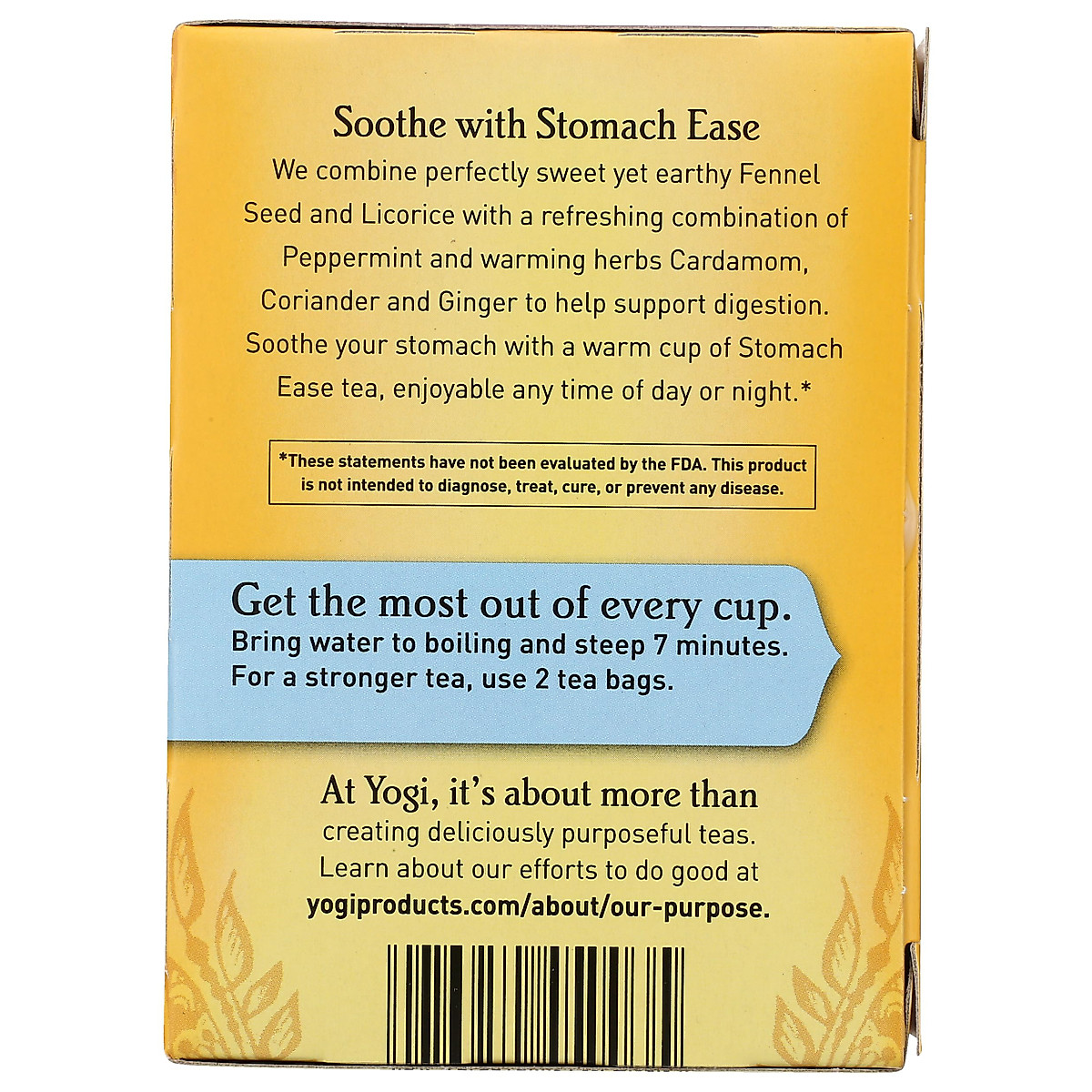 Yogi Tea, Stomach Ease, 16 Count