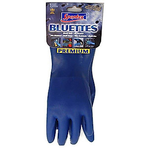 Spontex Large Rubber Gloves, Blue