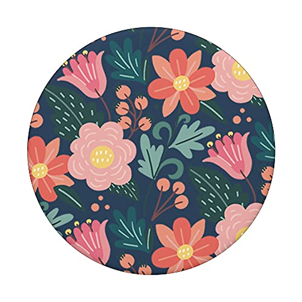 Cute Garden Botanical Colorful Floral Pattern PopSockets Swappable PopGrip