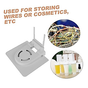 OKUMEYR Wall Bracket Wall-mounted Outlet Storage Shelf Outlet Shelf for Home Storage Shelf for Outlet Router Holder Floating Router Outlet Organizer Tv Mount White Plastic