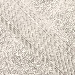 SUPERIOR Solid Egyptian Cotton Face Towel Set, 13" x 13", Cream, 6-Pieces