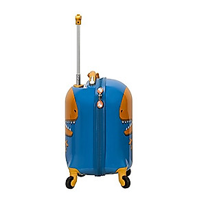 Rockland Jr. Kids' My First Hardside Spinner Luggage,Telescoping Handles, Dinosaur, Carry-On 19-Inch