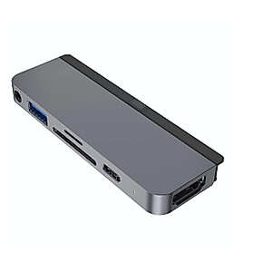 Targus HyperDrive 6-in-1 USB-C Hub for iPad Pro/Air - Silver, (HD319B)