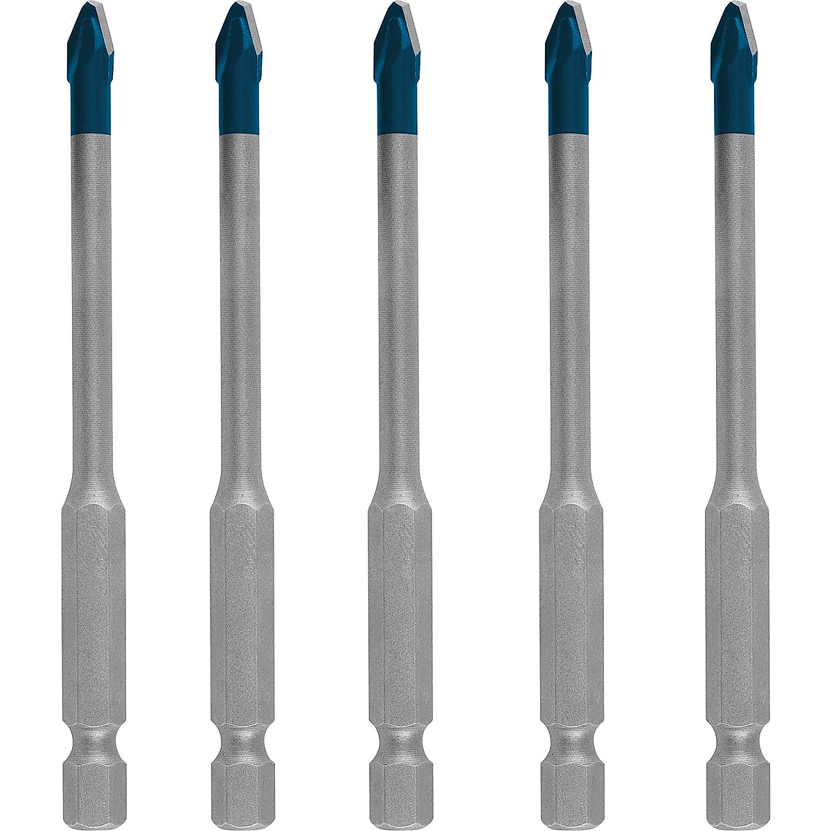 Bosch Professional 5X Expert HEX-9 HardCeramic Drill Bit Set (Ø 5 mm, Accessories Rotary Impact Drill)