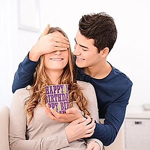 Happy Birthday Wrapping Paper for Men Boys Women Girls Adults Kids 3 Colors ''Happy Birthday'' Lettering Design Brown Birthday Gift Wrapping Paper 6 Sheets Folded Flat 20 X 28 Inches