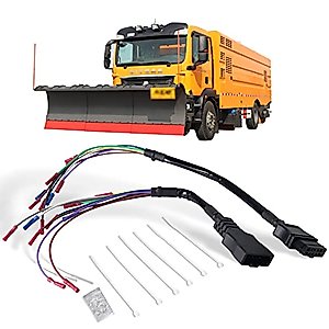 MIKODA Snow Plow Wire Harness Repair Kit, Western/Fisher 9-Pin Truck Side Snow Plow Harness Repair Ends with Zip Ties & Dielectric Grease Replace 49308 49317 22335k