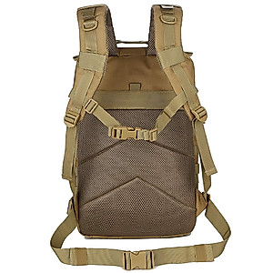QT&QY 45L Military Tactical Backpacks Molle Army Assault Pack 3 Day Bug Out Bag Hiking Treeking Rucksack