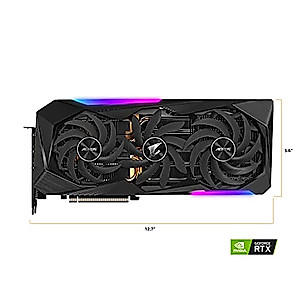 GIGABYTE AORUS GeForce RTX 3070 Ti Master 8G Graphics Card, MAX-Covered Cooling, 8GB 256-bit GDDR6X, GV-N307TAORUS M-8GD Video Card