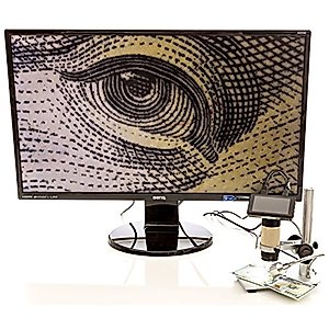 Opti-Tekscope OT-M HDMI Microscope Macro Camera Magnifier | True Digital HD Imaging at 4032 x 3024 Pixel Resolution | 300x Zoom Magnification | Windows 10 Camera App Plug and Play