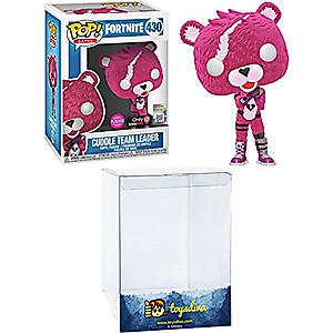 Cuddle Team Leader [Flocked] (GameStop Exc): Funk o Pop! Games Vinyl Figure Bundle with 1 Compatible 'ToysDiva' Graphic Protector (430 - 40948 - B)