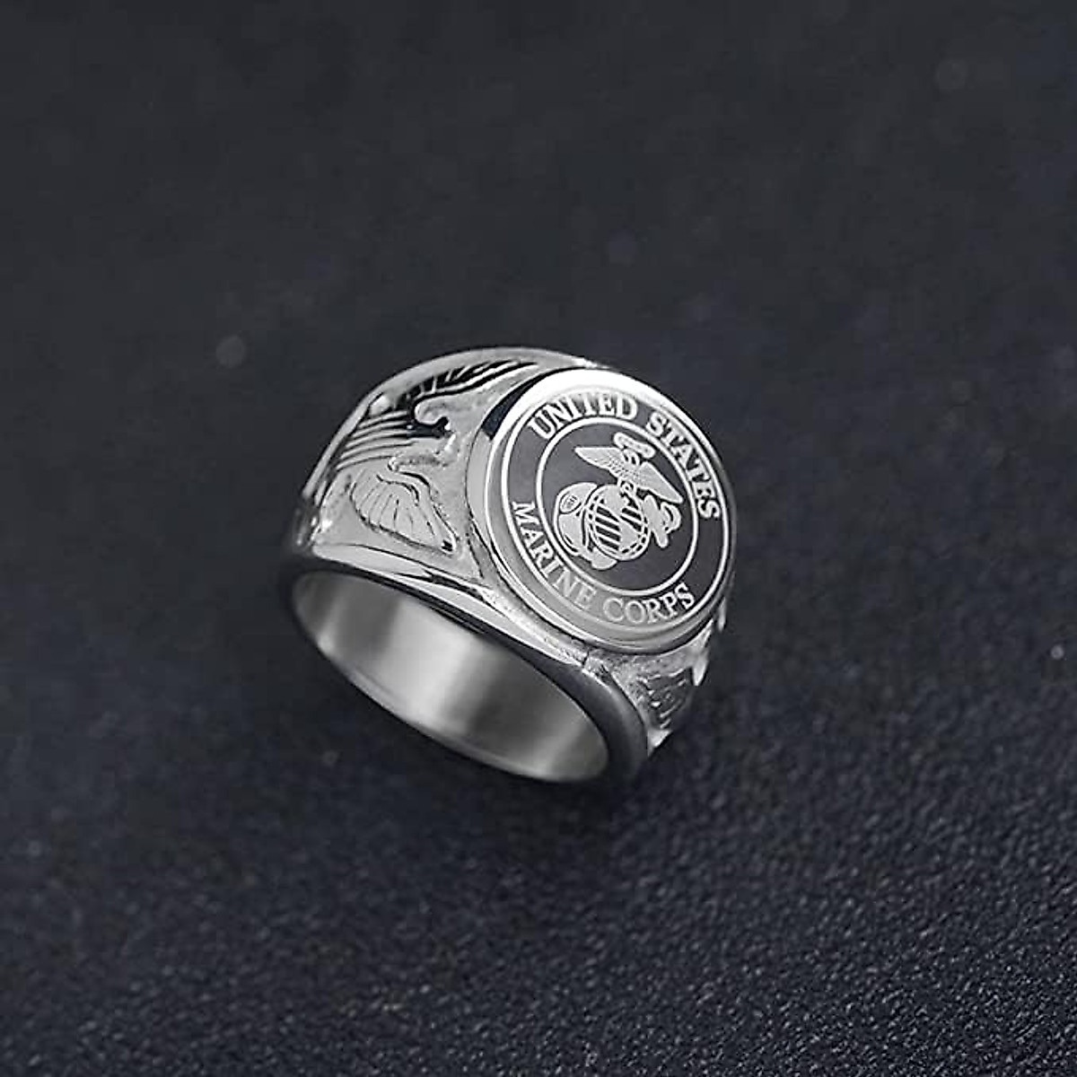 Military Ring United States US Army Men Rings Stainless Steel Jewelry