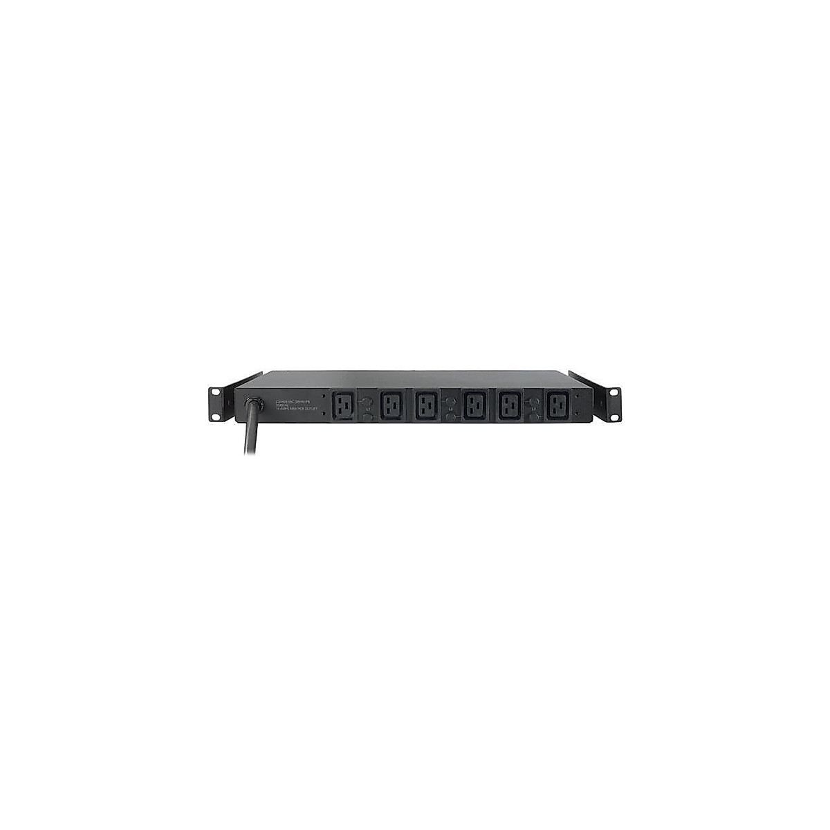 APC Rack Mount PDU, Basic 200V-240V/50A Three-Phase PDU, (6) Outlets, 1U Horizontal Rackmount (AP7516)