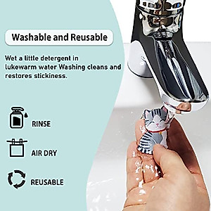 HOMSSEM Screen Cleaner Wipes– 6-PackFunny Phone Screen Cleaner Sticker – Premium Microfiber Electronics Cleaner for Phones, Tablets, Camera Lenses, Gadgets – Cute Animal Designs