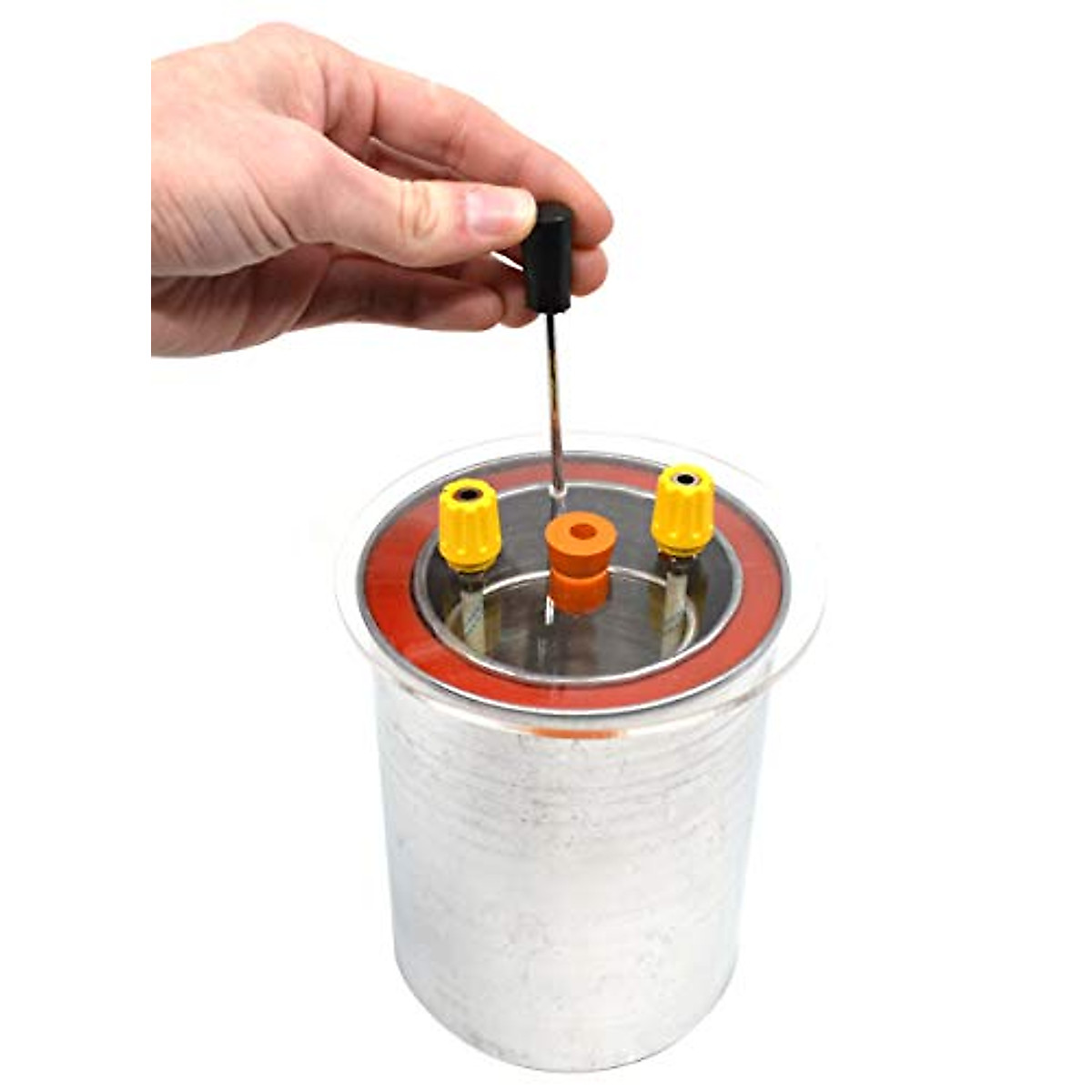 EISCO Premium 250mL Double Wall Electric Calorimeter with Transparent Lid, Stirrer, and 5 Watt Heating Coil - Eisco Labs