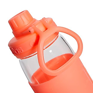 adidas 720 Ml (24 Oz) Squad Refillable Glass Water Bottle, Acid Red, One Size