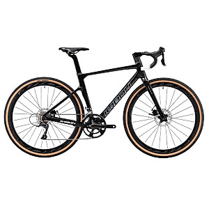 KABON Carbon Gravel Road Bike, T800 Carbon Fiber Frame 700C Road Bike with 18 Speeds Drivetrain, Integrated Carbon Handlebar, Disc Brakes Racing Bicycle for Men/Women