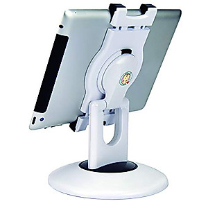 Hello LLamas Tablet Stand Holder with Wheels + Table Top Holder for Ipad- Extra Tall - Heavy Duty Multi Angle Adjustable - for School, Meetings, Education, Web Casts, Video Recordings