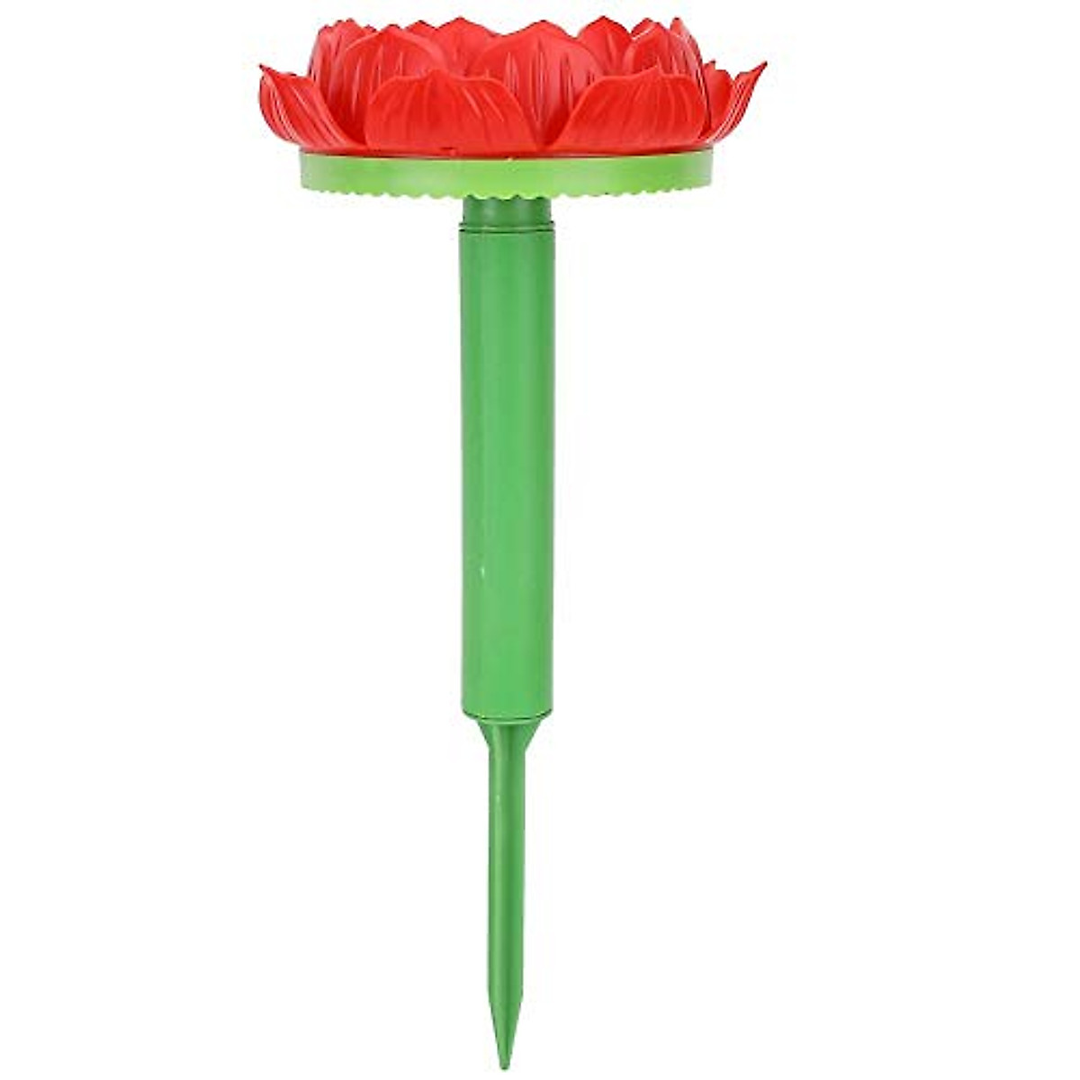 Zerodis Mini Buddha Music Player Machine Lotus Shape Outdoor Rain Proof Buddhist Chanting Player Praying Song 48 Buddhist Songs(Red)