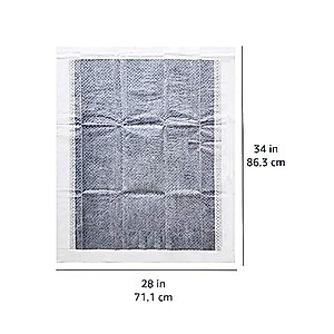 Amazon Basics Odor-Control Carbon Dog and Puppy Training Pads, Leakproof 5-Layer Pee Pads for Potty Training, XL, 28 x 34 Inches, Pack of 50, Gray