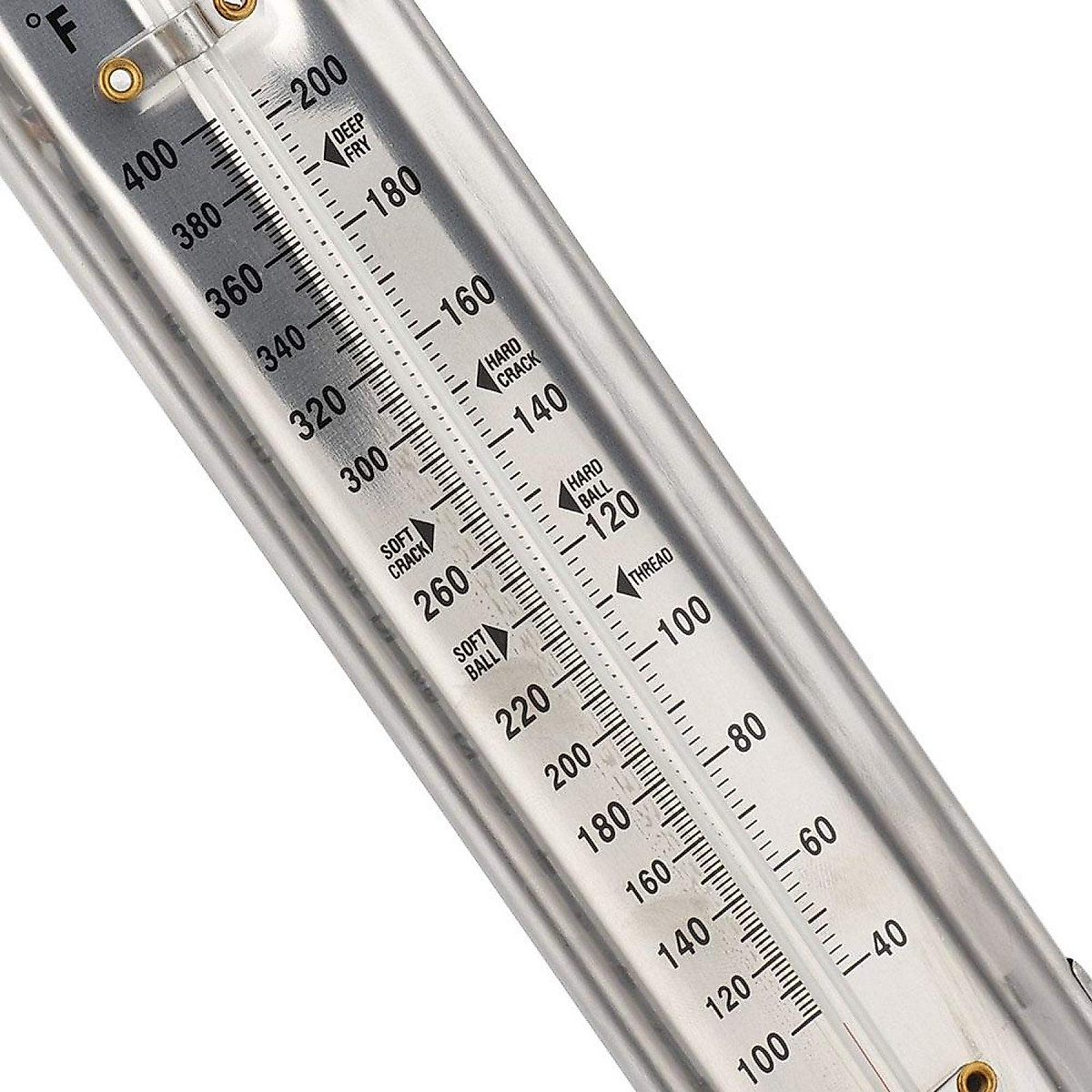 HENGHUAsm Candy Thermometer Fahrenheit Celsius Double Scale Display- Household Kitchen Hanging Candy Thermometer - for Cooking Food Candy, BBQ Grill, Liquids-Accurately Measures Temperature