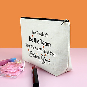 Thank You Gift for Coach Woman Coach Appreciation Gift for Manager Supervisor Makeup Bag Trainer‌ Retirement Going Away Present Coworker Leader Cosmetic Bag Basketball Soccer Team Trainer‌ Present