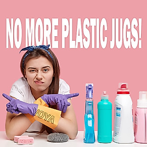 VOYA Unscented Natural Laundry Detergent Sheets 96 loads (32 Loads x 3 Pack) - Eco Friendly Hypoallergenic Baby Organic Laundry Soap Sheets, Premeasured Travel Detergent Pods, Washing Powder & Jabon para Lavar Ropa