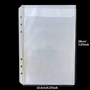 Arbuya Cutting Dies Storage Binders Stencil Storage Folders Scrapbooking Cutting Die Organizer Sticker Storage Transparent Bags (Folder Including 10pages)